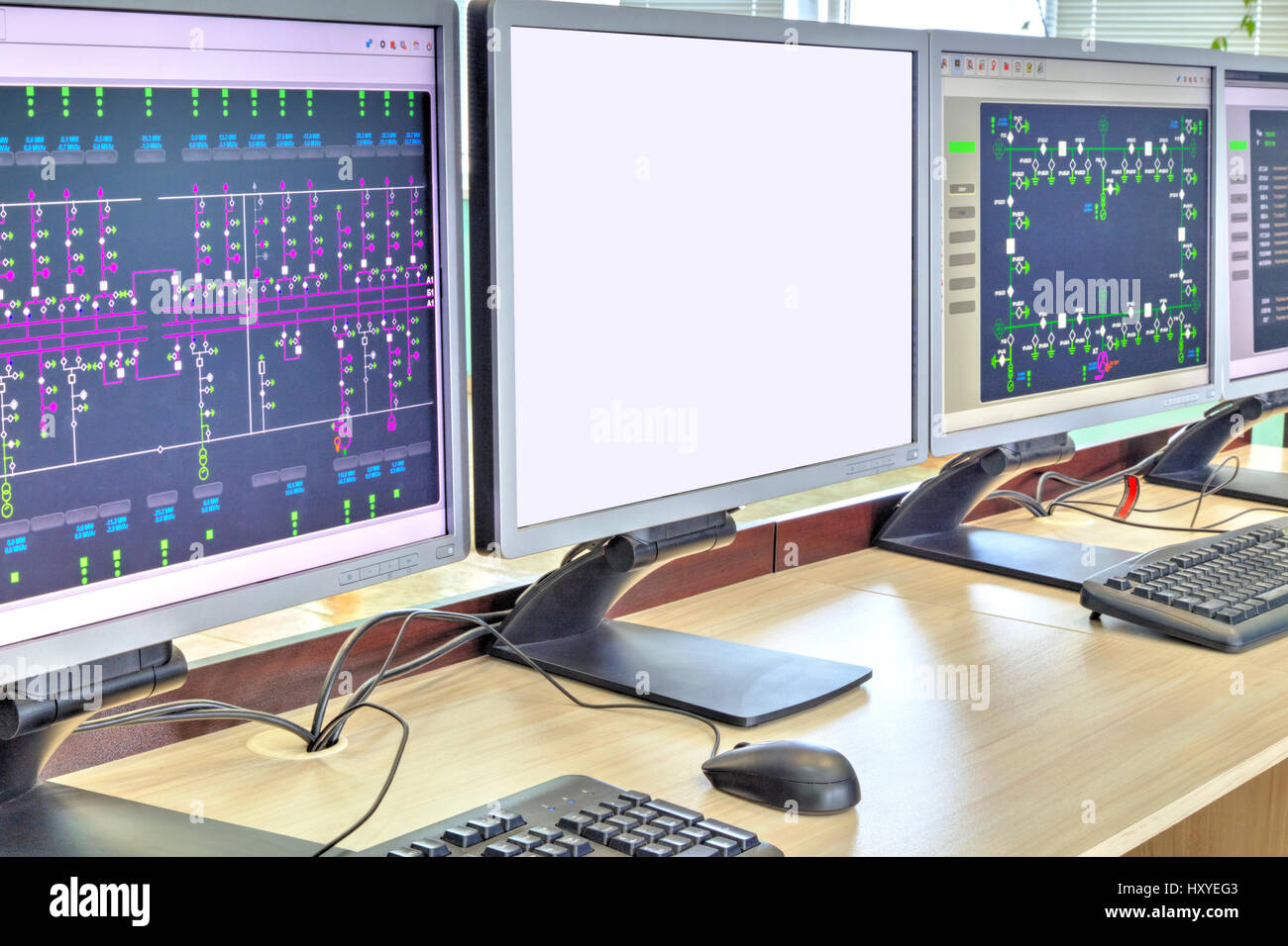 Modern electricity system schematic High Resolution Stock Photography ...