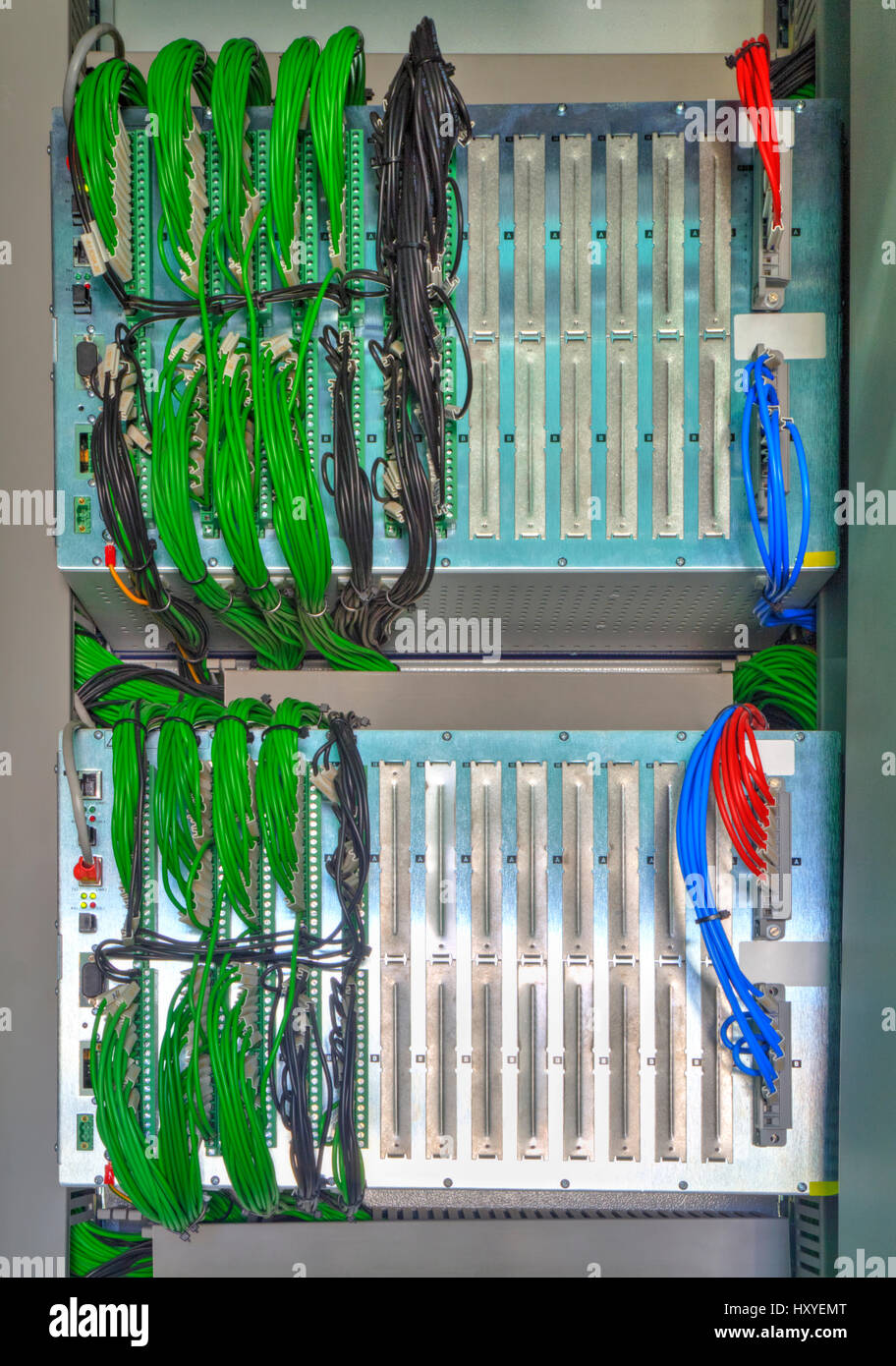 Industrial electrical panel with electronic devices for relay ...