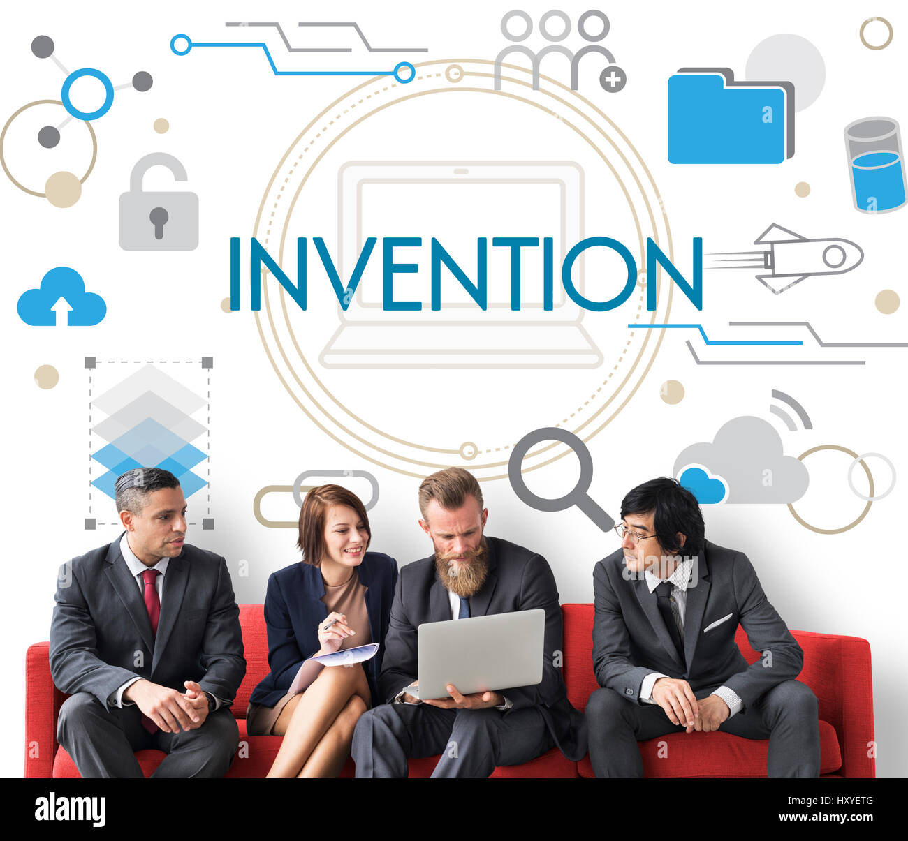 Computer Security Invention Connection Stock Photo - Alamy