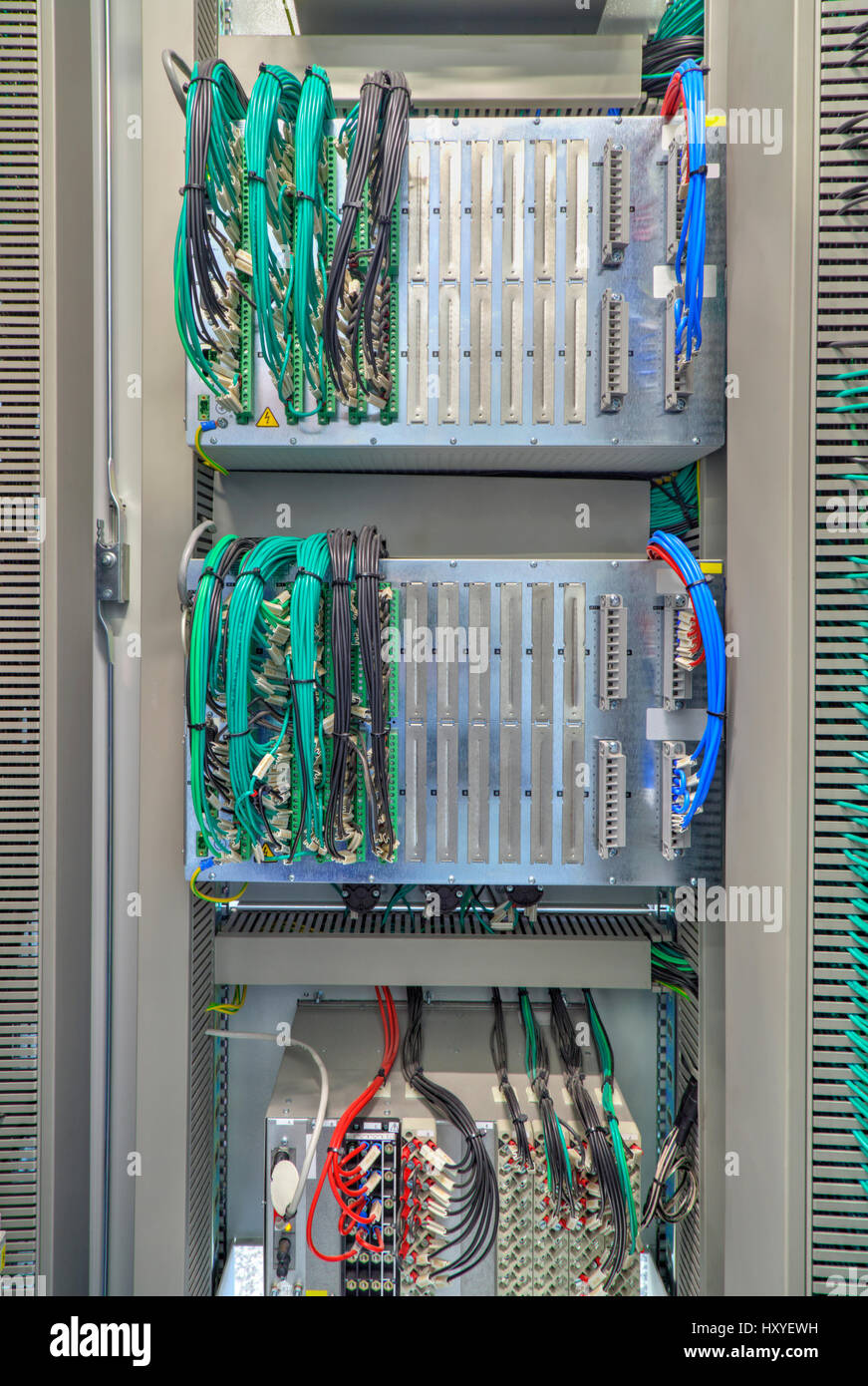 Industrial electrical panel with electronic devices for relay ...