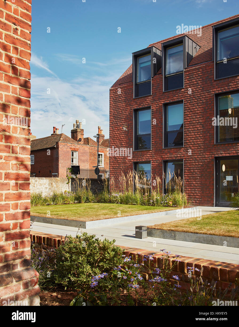 Landscaped courtyard with new accommodation. Kingsdown House, King's ...