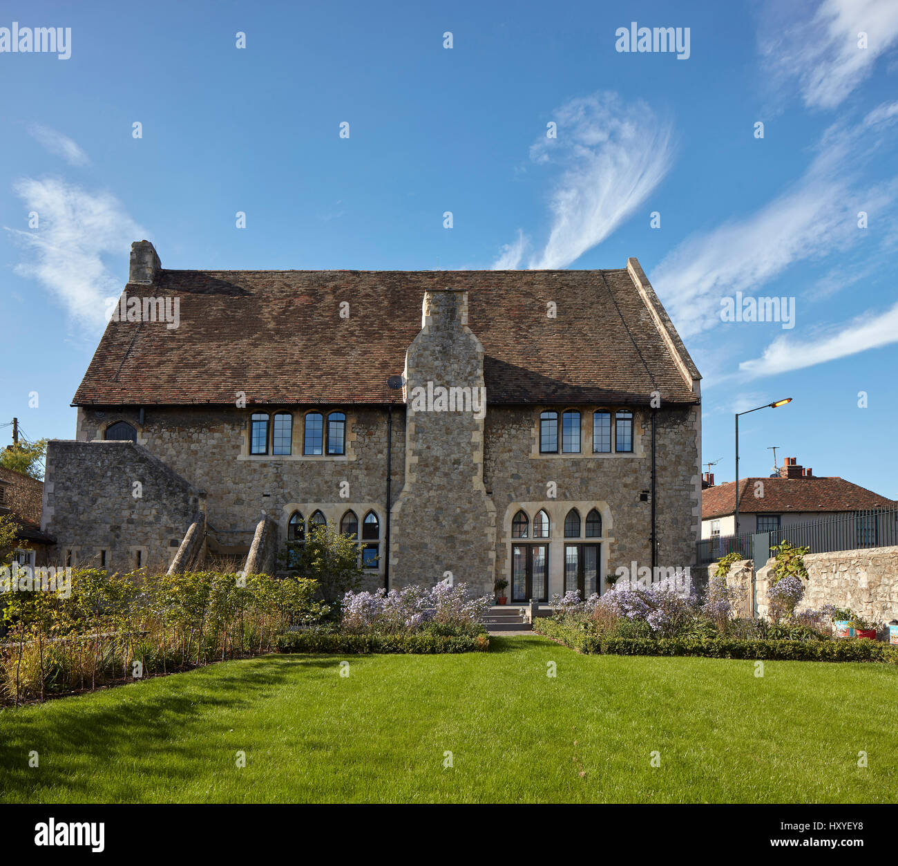 Garden with Grade II listed building by William Butterfield. Kingsdown ...