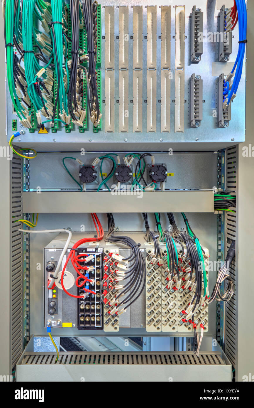 Industrial electrical panel with electronic devices for relay ...