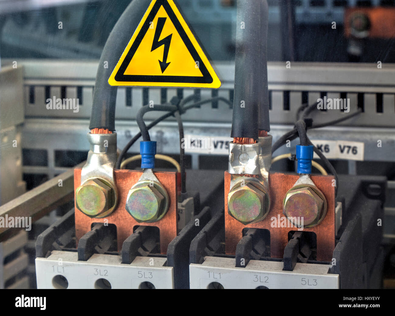 Components from power supply modules closeup Stock Photo - Alamy