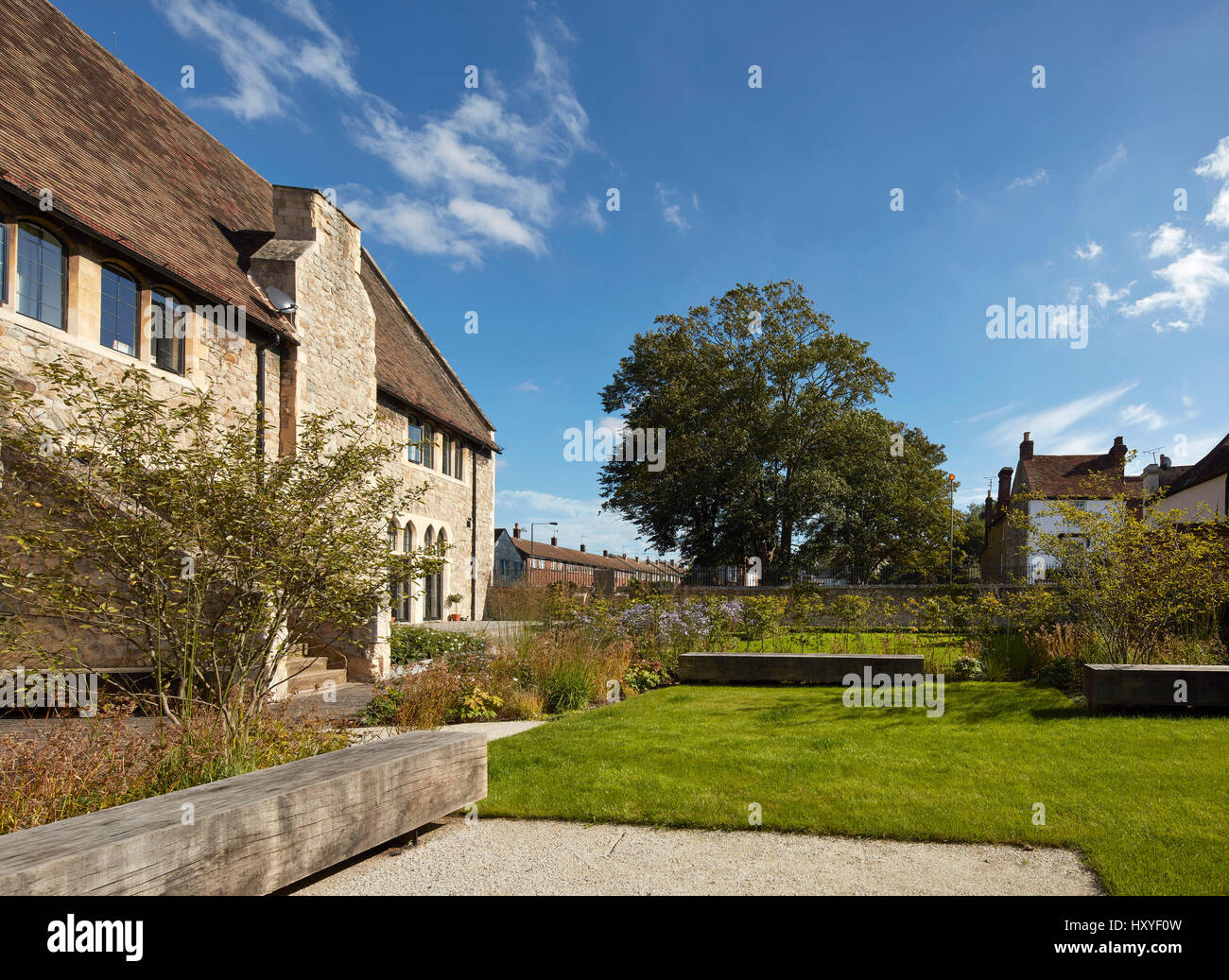 Garden with Grade II listed building by William Butterfield. Kingsdown ...