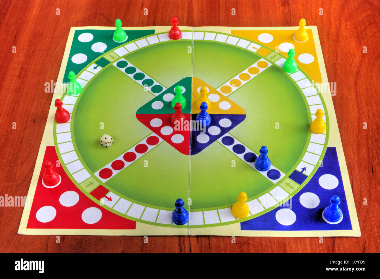 Colorful board for playing traditional children's game Stock Photo - Alamy