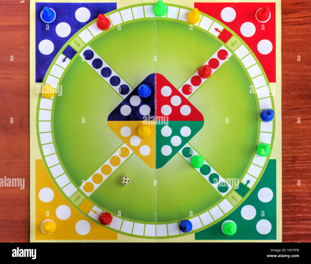 Colorful board for playing traditional children's game Stock Photo - Alamy