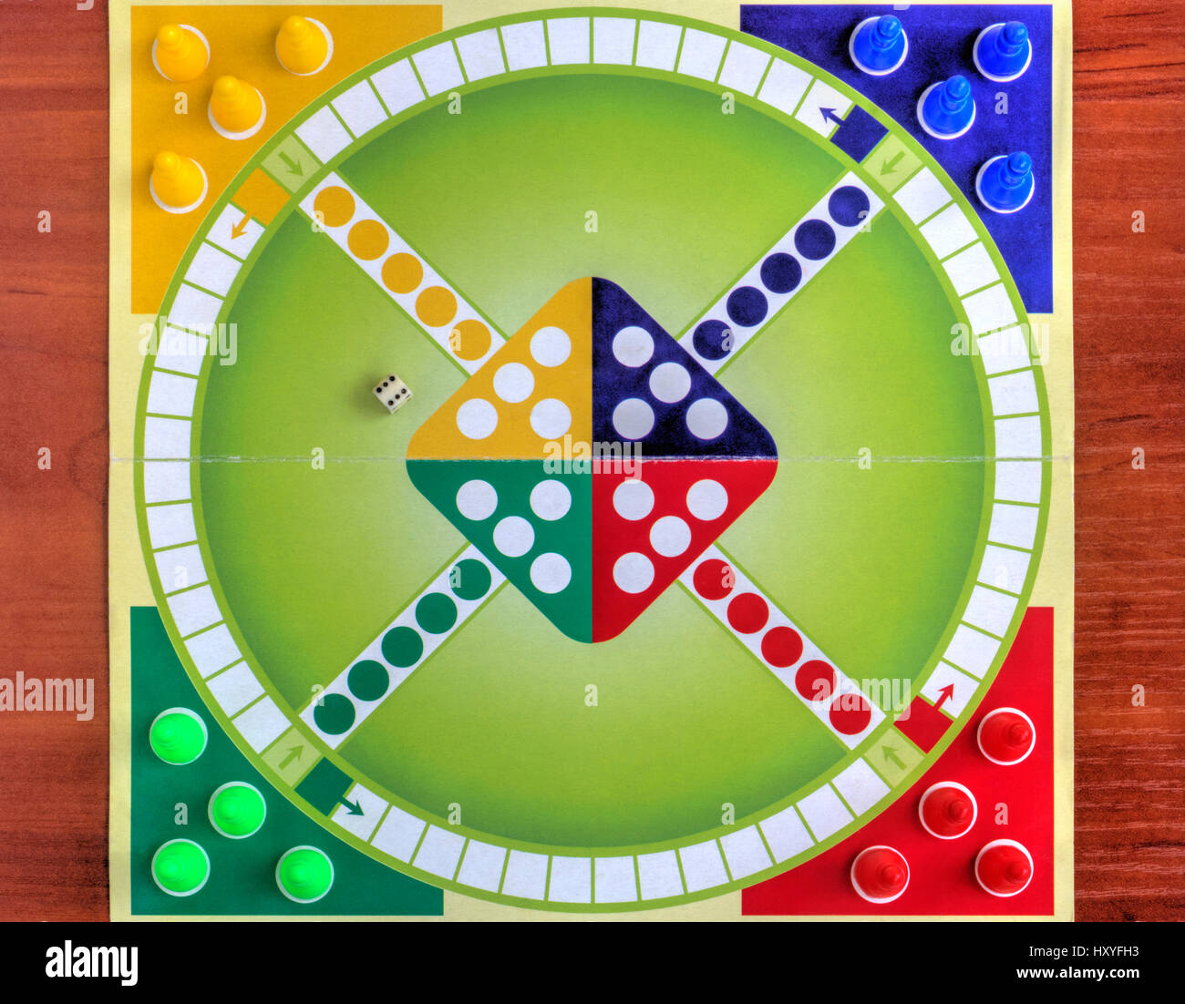 Colorful board for playing traditional children's game Stock Photo - Alamy