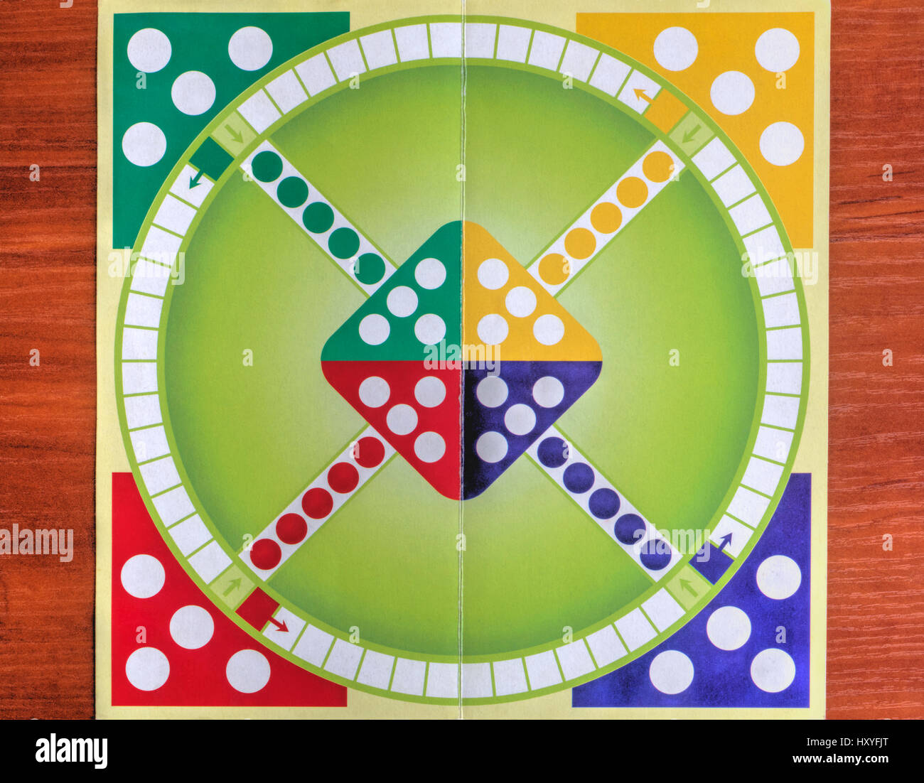Colorful board for playing traditional children's game Stock Photo - Alamy
