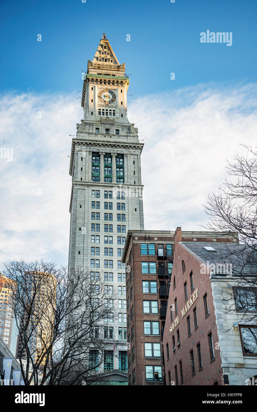 Custom house tower boston hi-res stock photography and images - Alamy