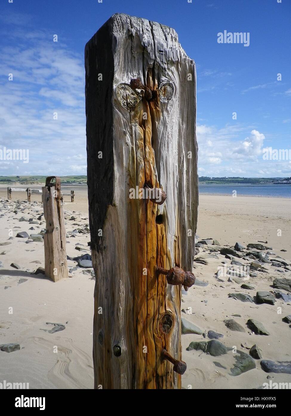 Upright eroded wooden posts hi-res stock photography and images - Alamy