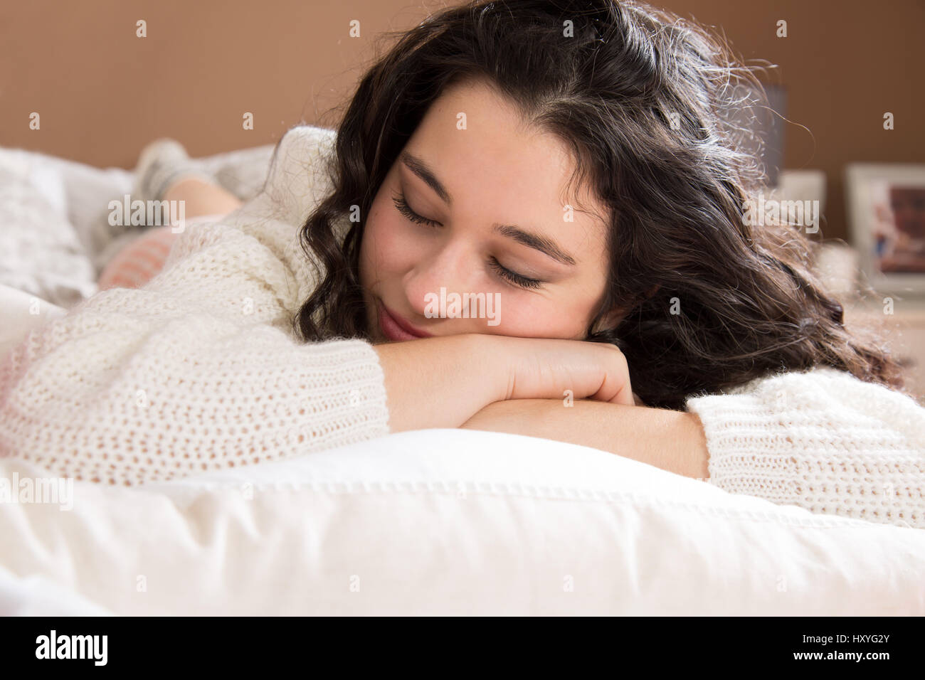 Woman napping hi-res stock photography and images - Alamy