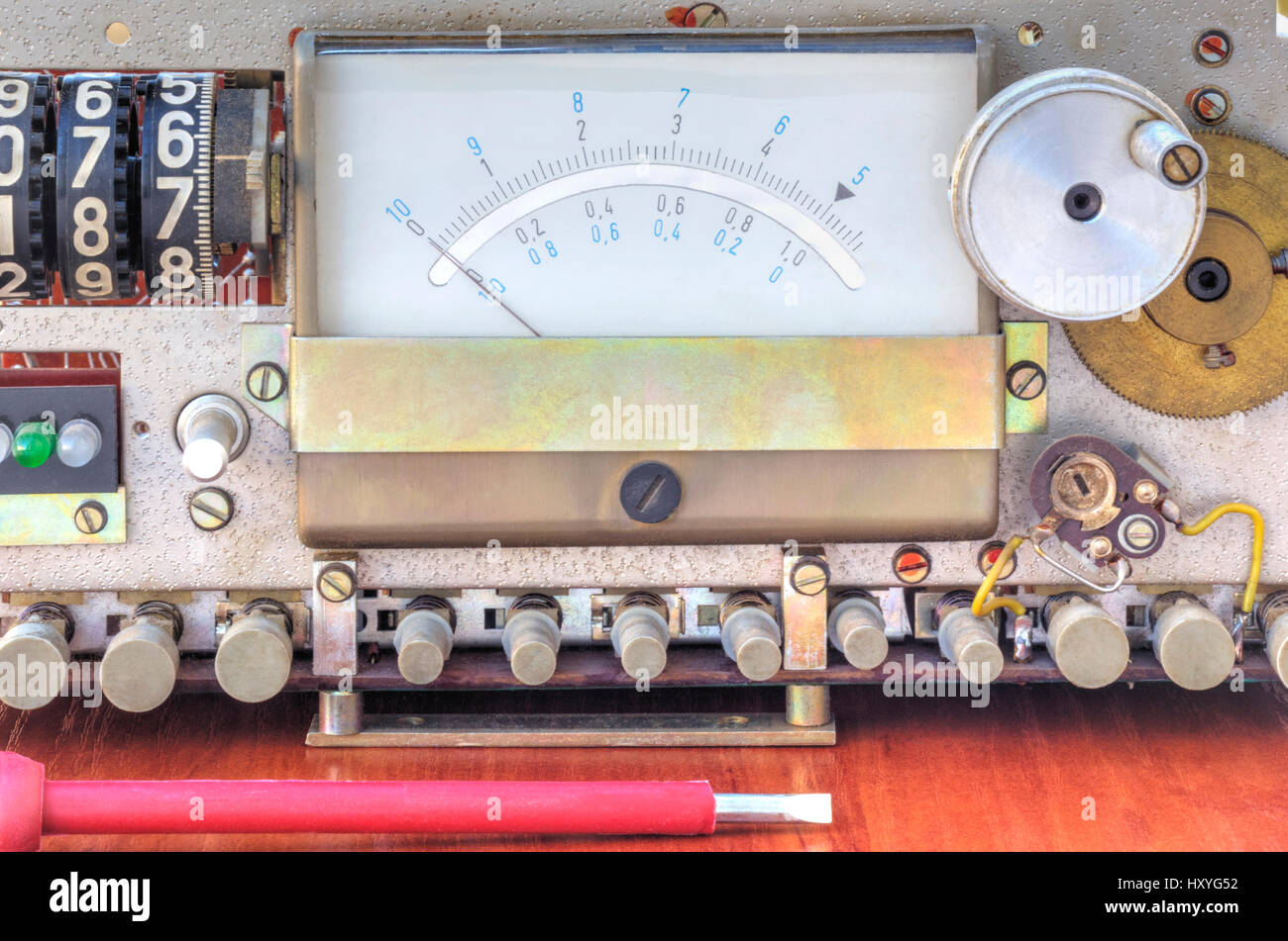Electronic device with measuring scales closeup Stock Photo - Alamy