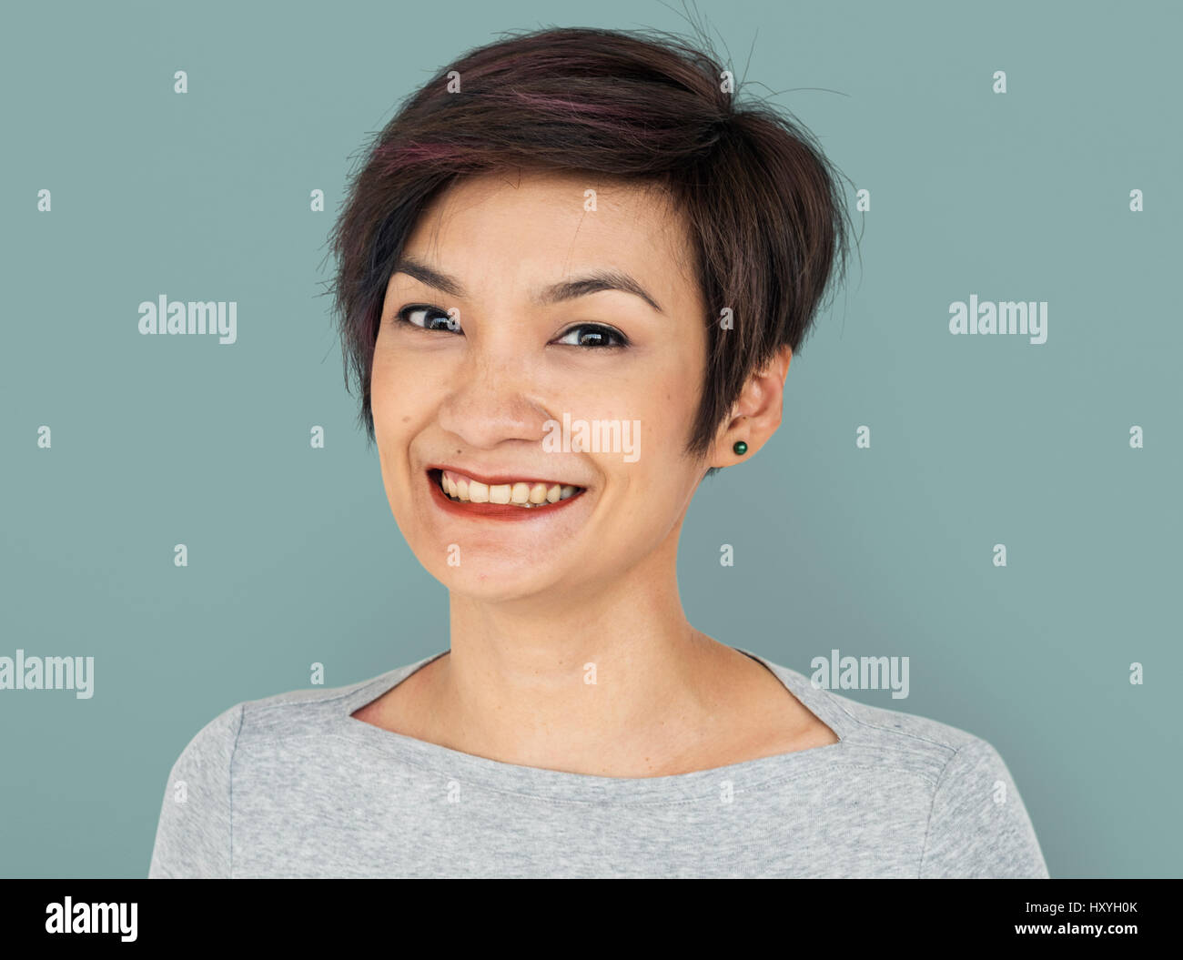 Asian Lady Studio Shoot Concept Stock Photo - Alamy