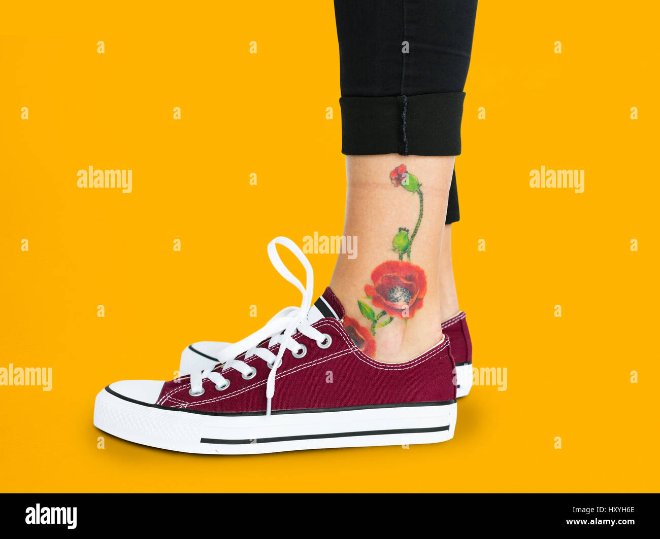 Woman Shoes Closeup Studio Concept Stock Photo - Alamy