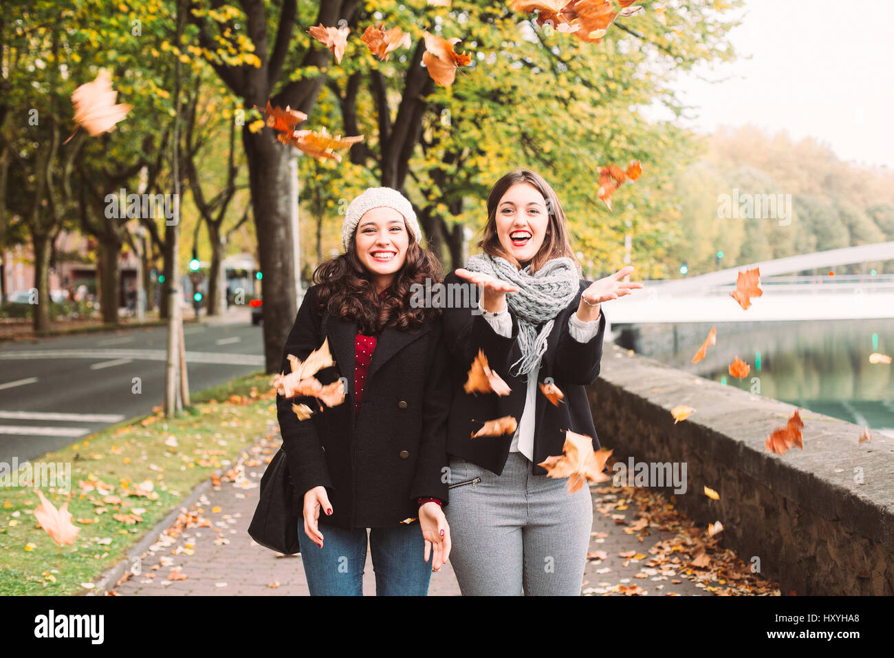 Trendy girls best friends hi-res stock photography and images - Alamy