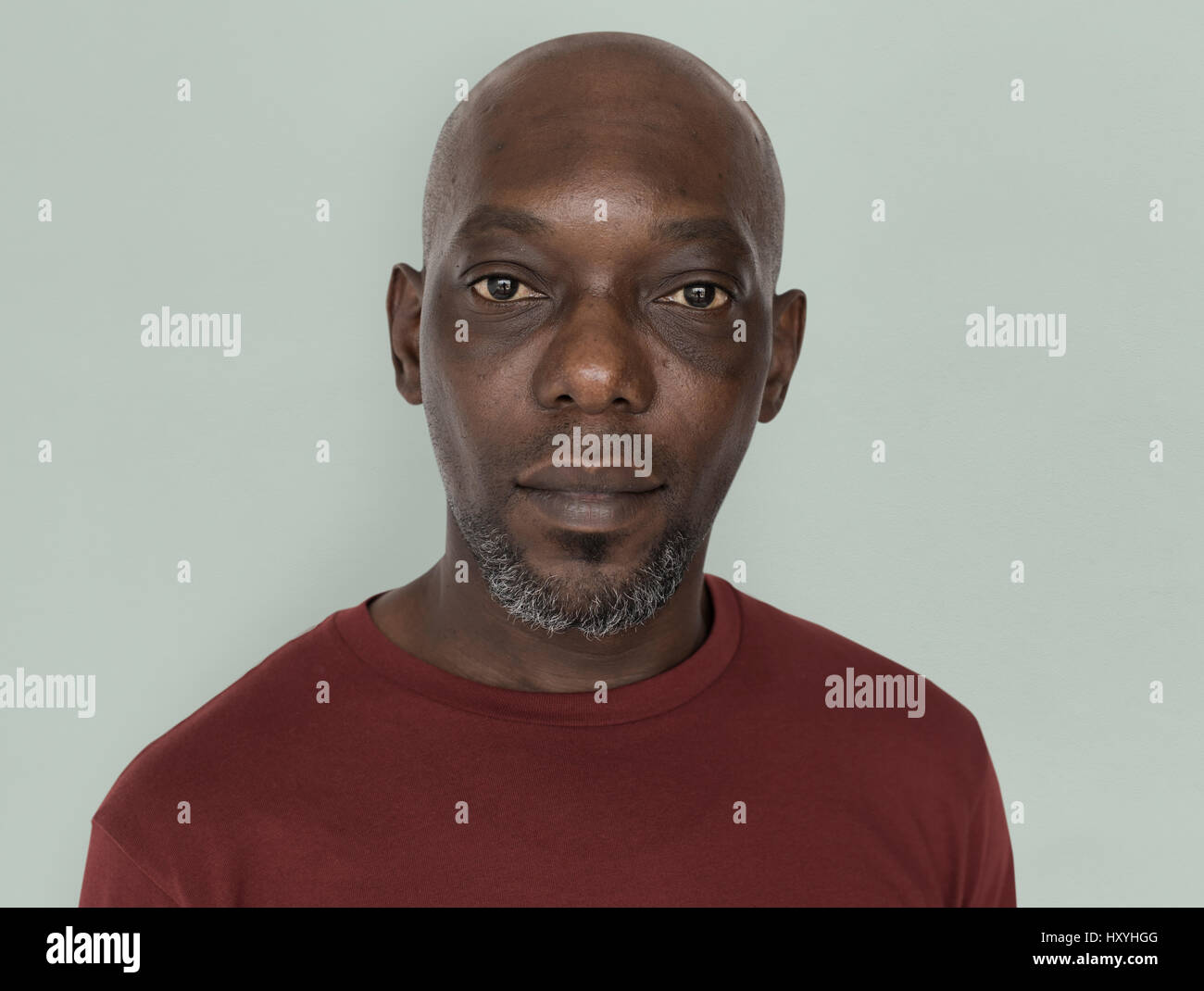 African Descent Man Serious Closeup Concept Stock Photo - Alamy