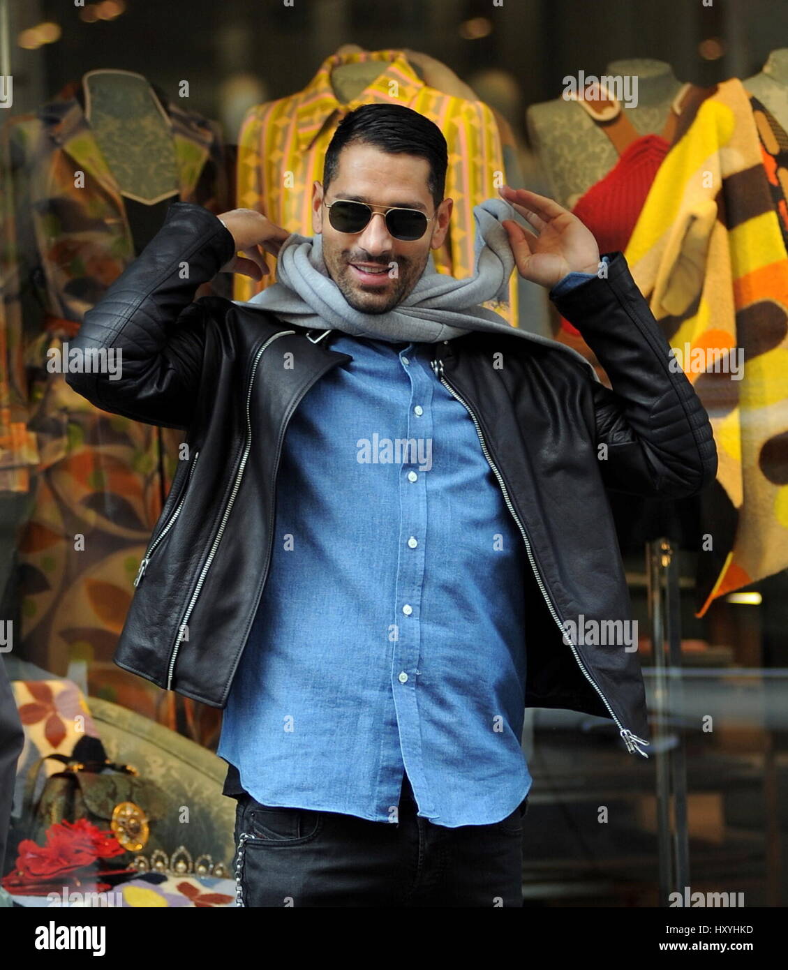 Marco Borriello out shopping in Milan Featuring: Marco Borriello Where ...
