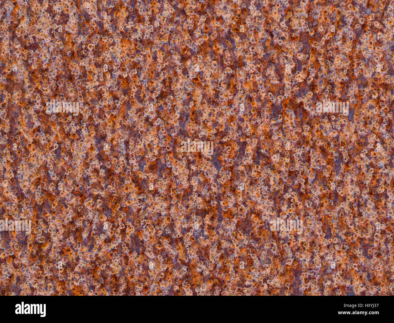 oxidized iron panel with many colours close up / macro Stock Photo - Alamy