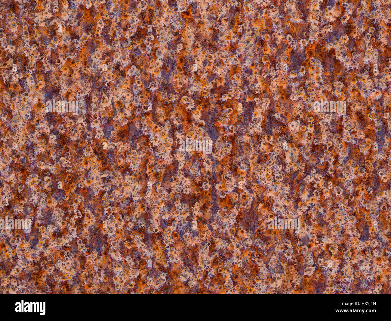 oxidized iron panel with many colours close up / macro Stock Photo - Alamy