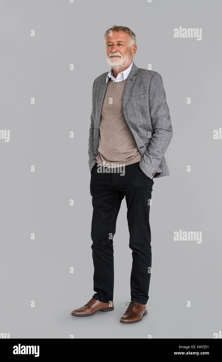 Businessman Standing Photography Portrait Stock Photo - Alamy