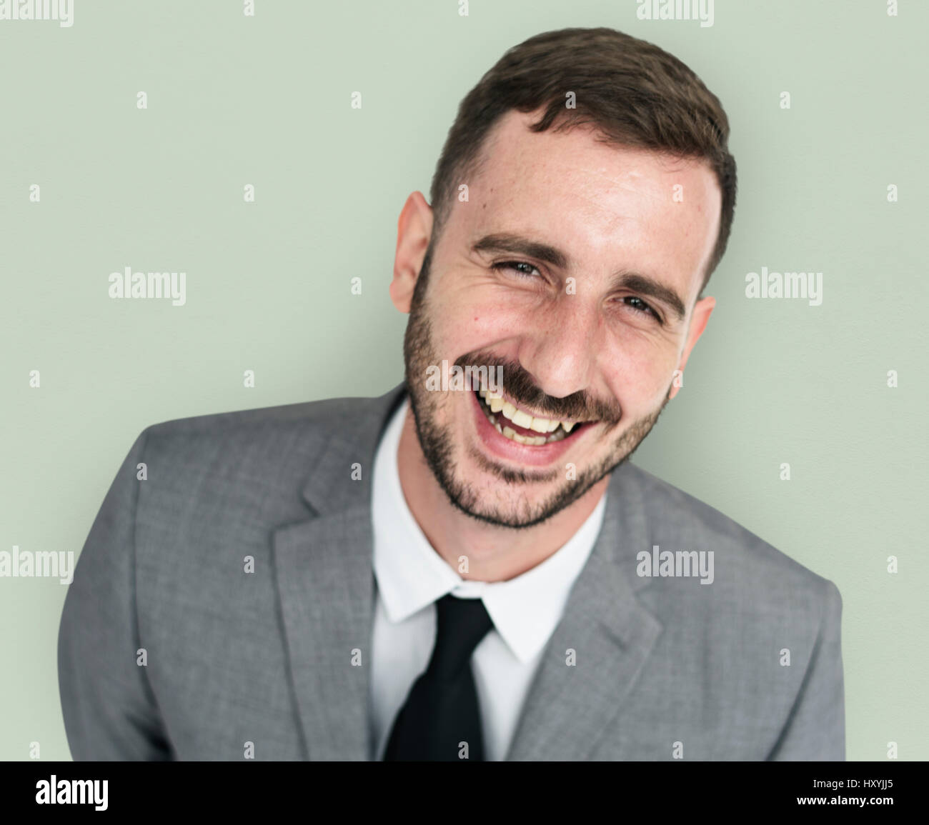 Businessman Smiling Happiness Portrait Stock Photo - Alamy