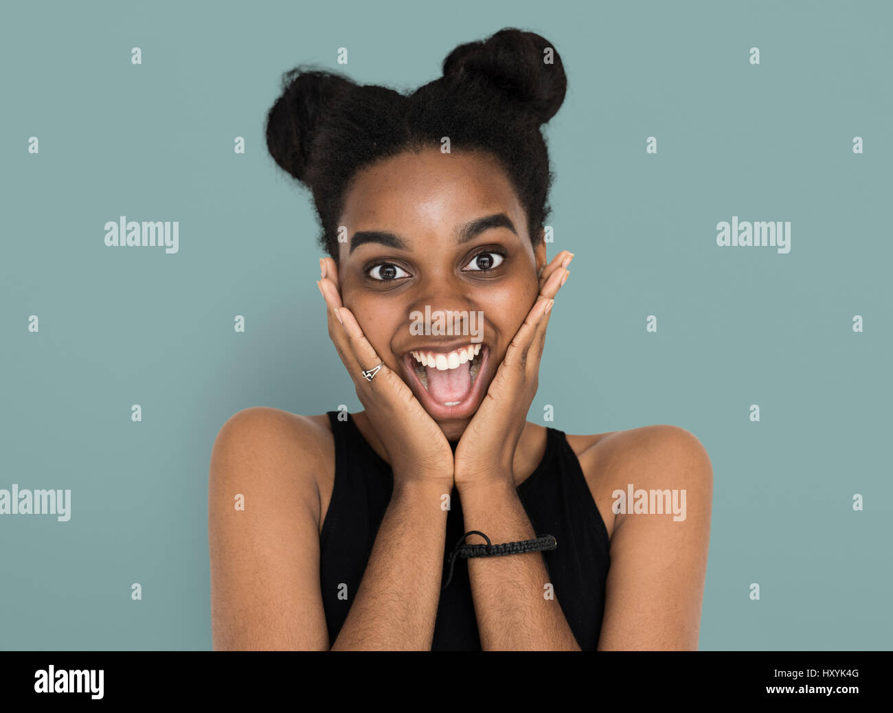 Studio People Shoot Portrait Isolated Stock Photo - Alamy