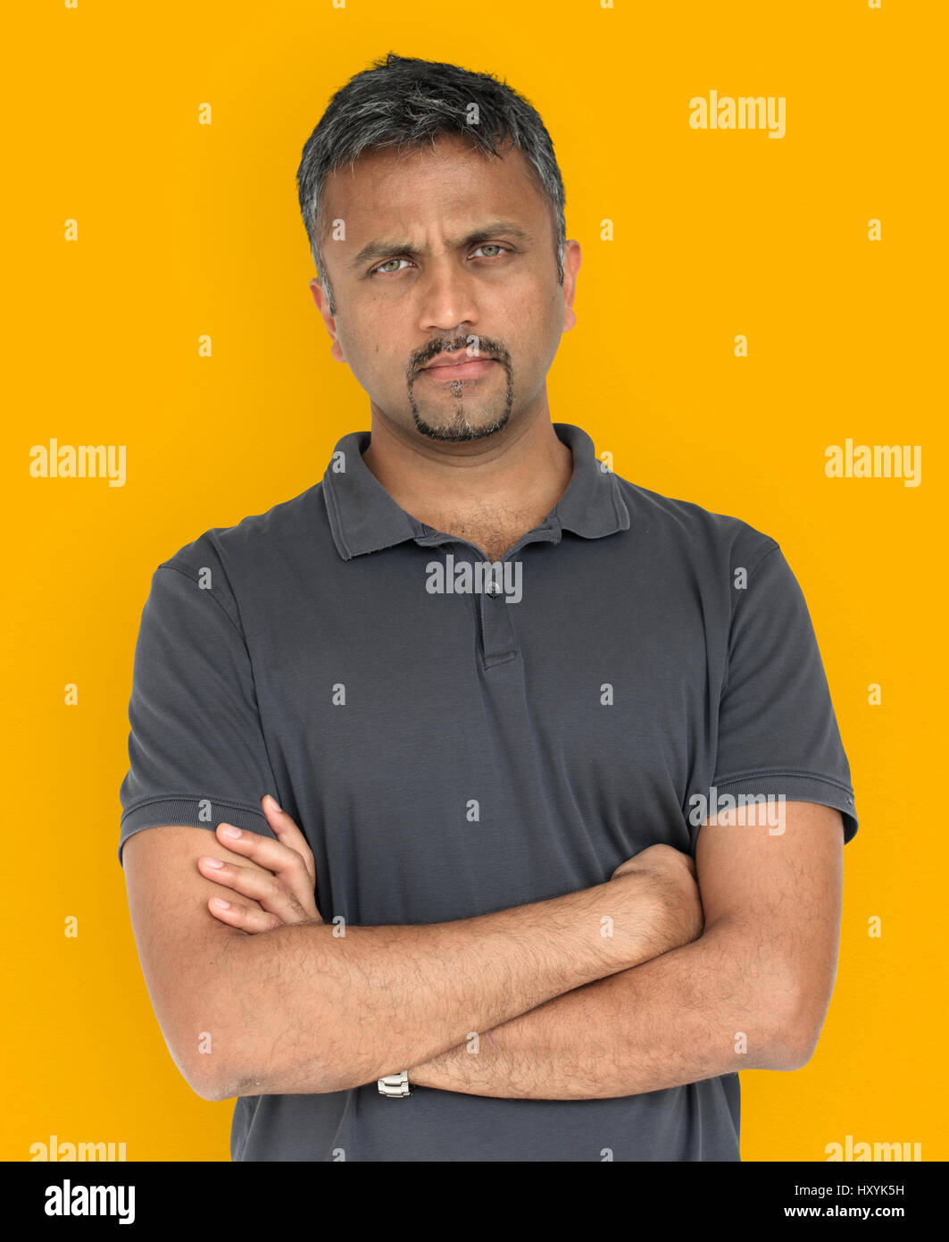 Men Adult Serious Expression Studio Stock Photo - Alamy