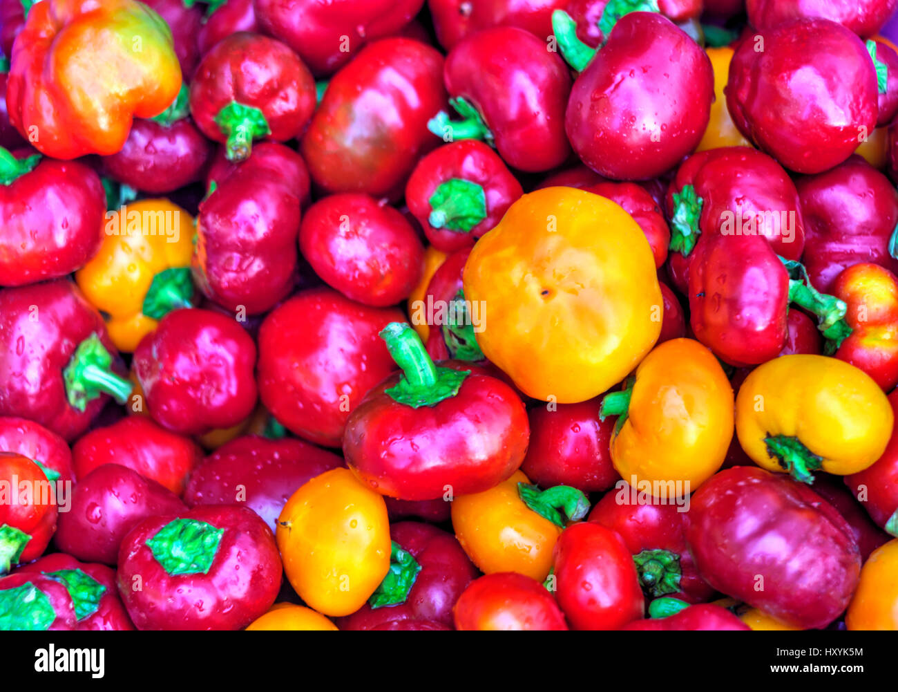 Fresh bell peppers background Stock Photo - Alamy