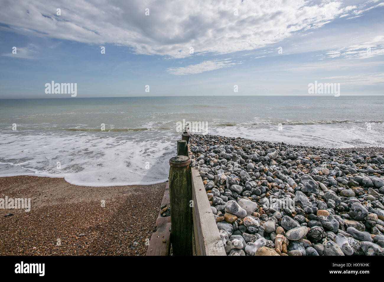 Worthing beaches pier and shops Stock Photo - Alamy