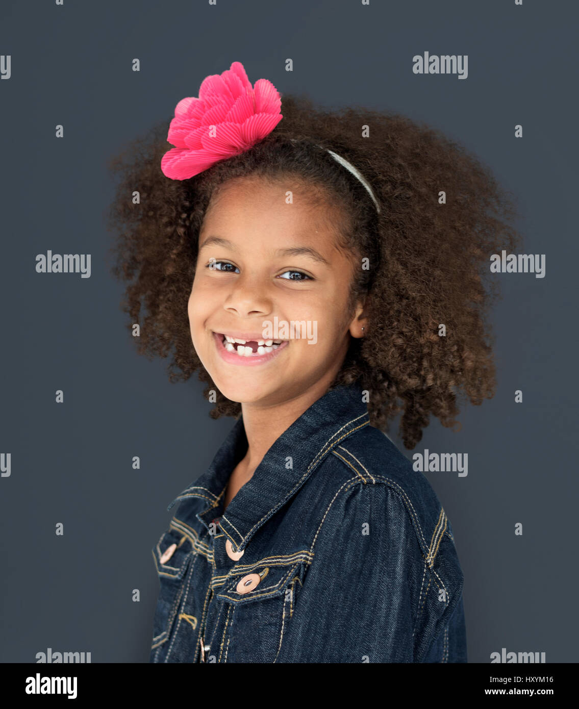 Little Kid Having Fun Portrait Stock Photo - Alamy