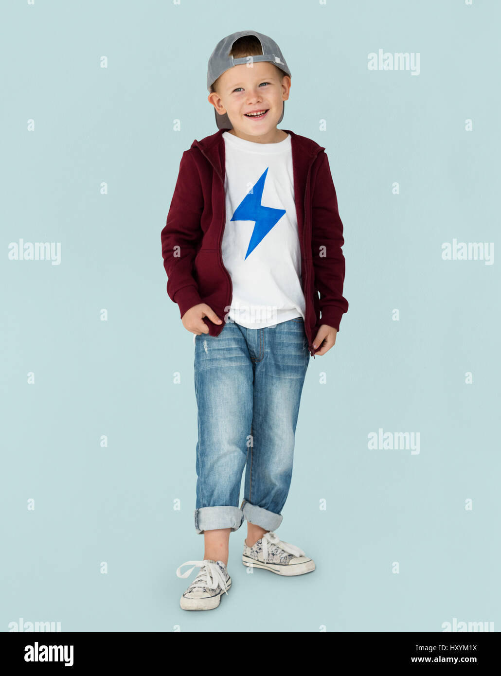 Little Kid Having Fun Portrait Stock Photo - Alamy