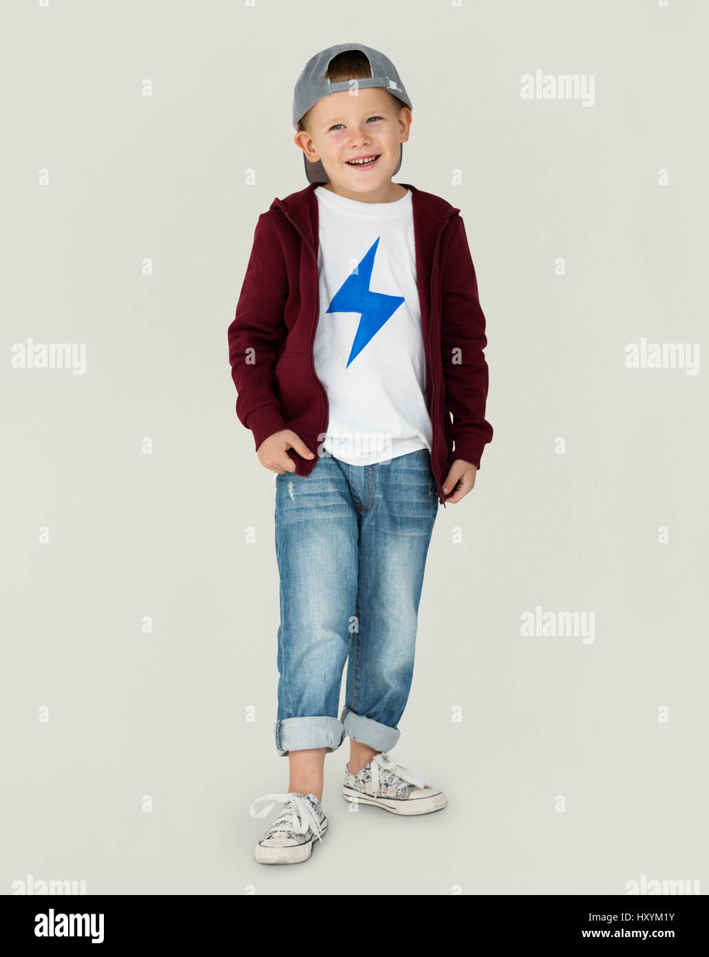 Little Kid Having Fun Portrait Stock Photo - Alamy