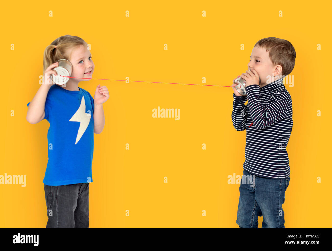 Cup and string phone hi-res stock photography and images - Alamy