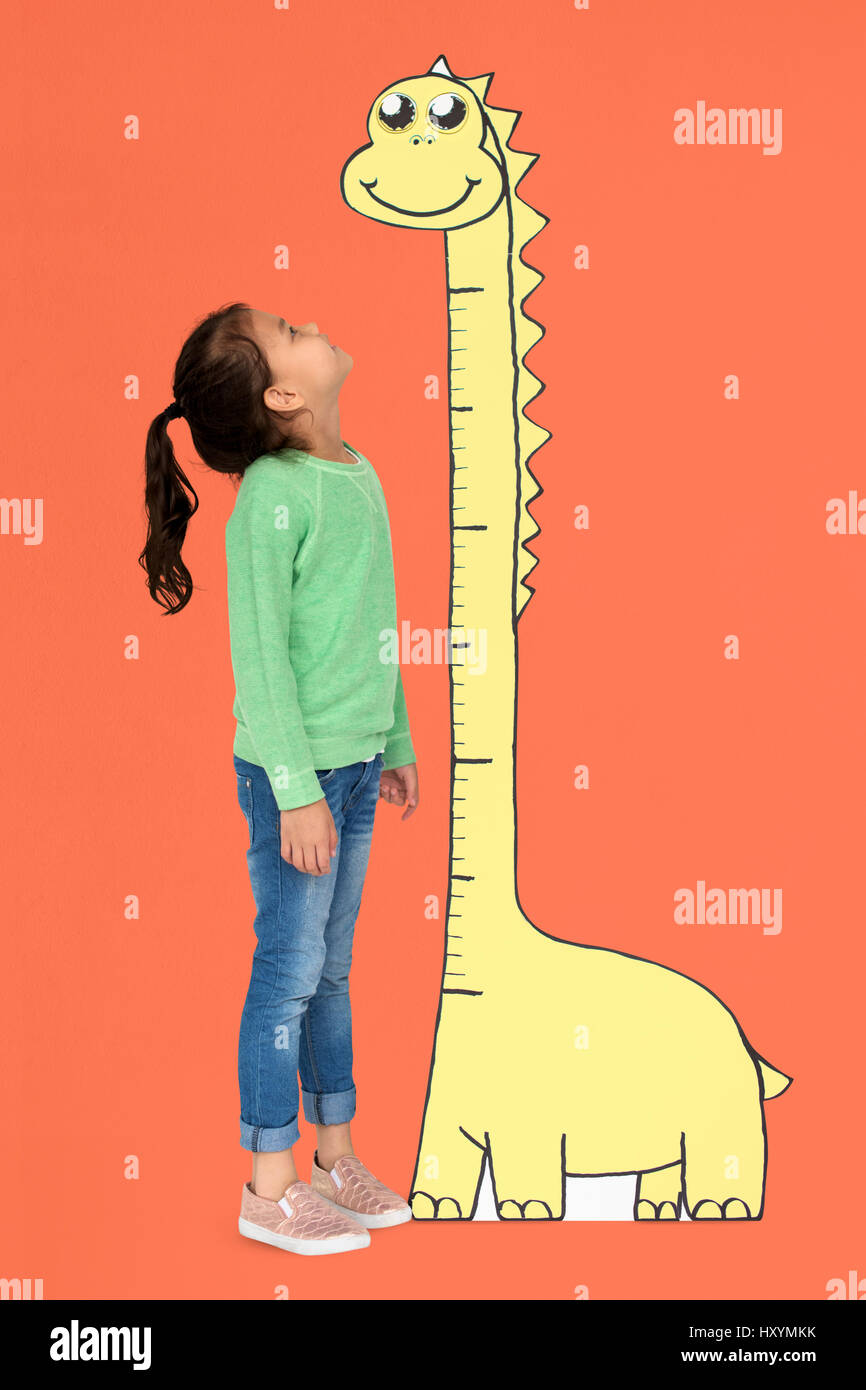 Tall Measure Height Child Growing Scale Stock Photo - Alamy