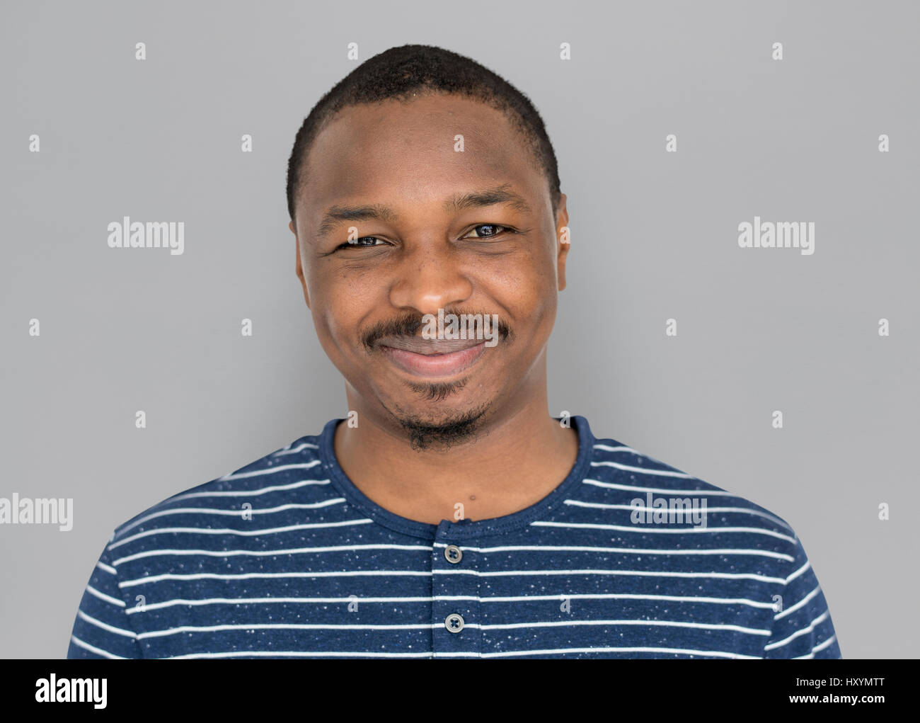 African Descent Man Smiling Happy Stock Photo - Alamy