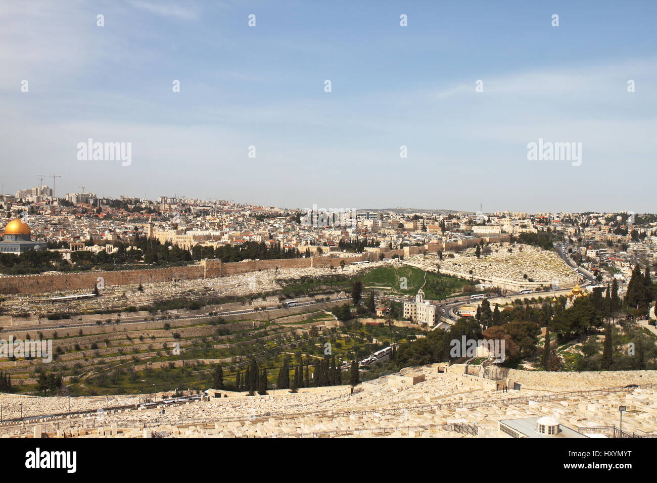 View of Jerusalem from the Mount Of Olives - Israel Stock Photo - Alamy