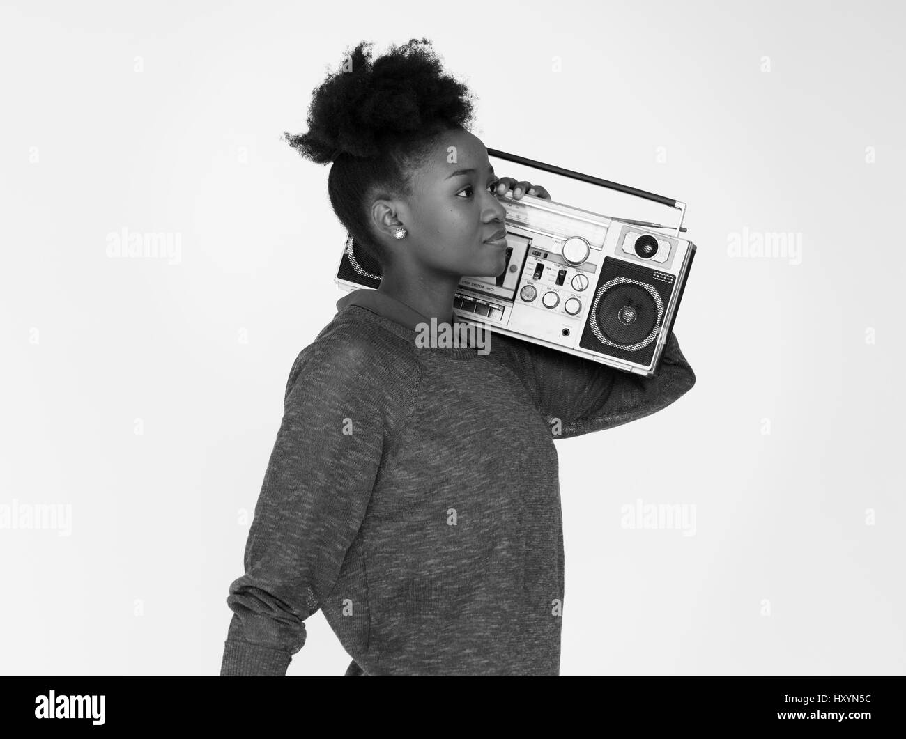 Studio People Shoot Portrait Isolated Stock Photo - Alamy