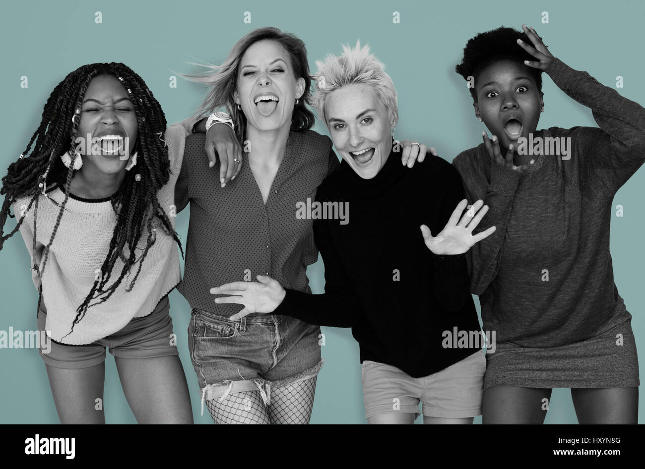 Girls Friendship Laughing Enjoy Together Stock Photo - Alamy