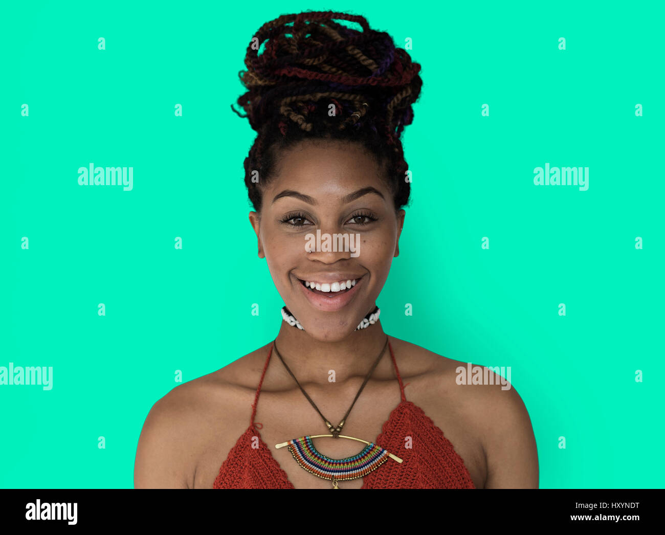 African Descent Female Smile Happy Stock Photo - Alamy