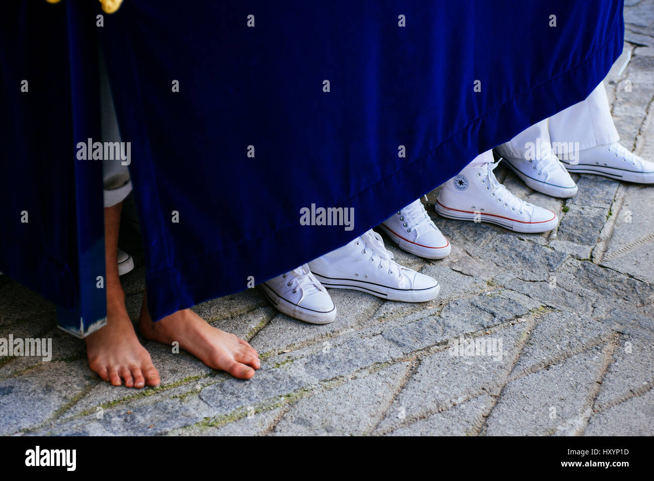 Bearers of the throne of Christ. Good Friday procession. Alcalá La Real ...