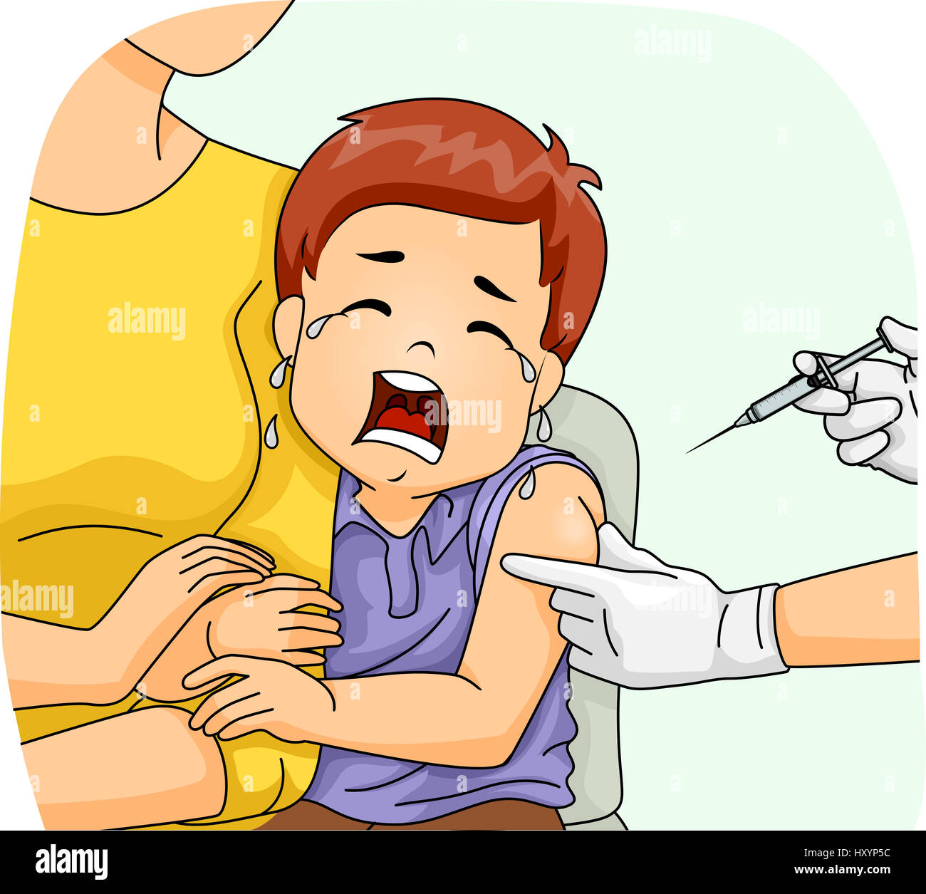 Illustration Of A Scared Boy Crying Loudly As He Is About To Get His illustration-of-a-scared-boy-crying-loudly-as-he-is-about-to-get-his