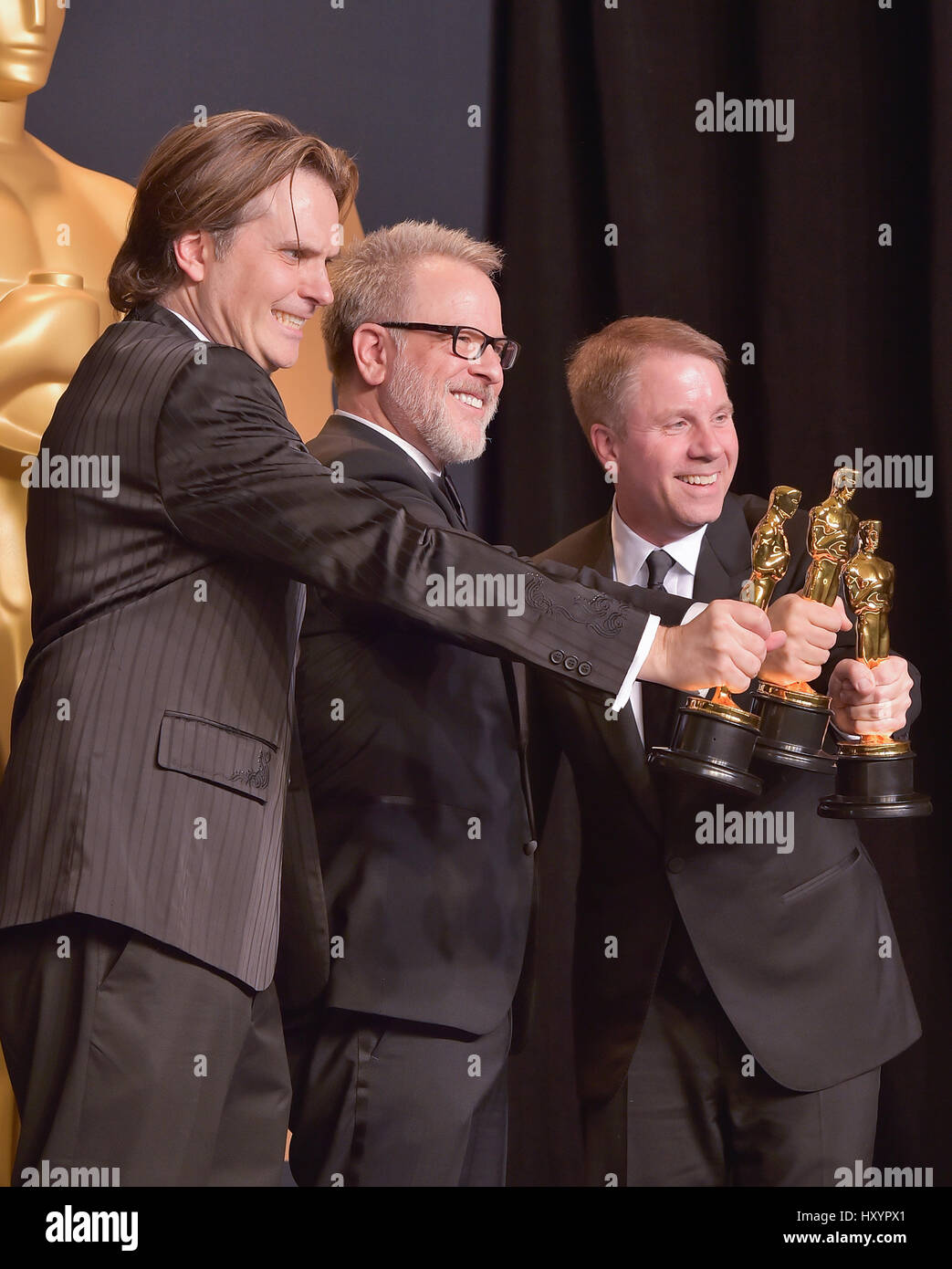 89th Annual Academy Awards Press Room Featuring: Alan Barillaro, Marc ...