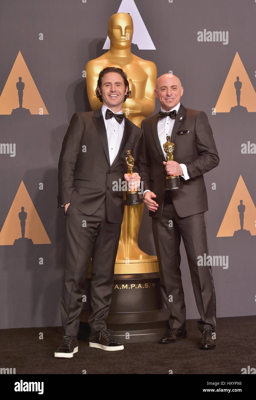 89th Annual Academy Awards Press Room Featuring: Alan Barillaro, Marc ...