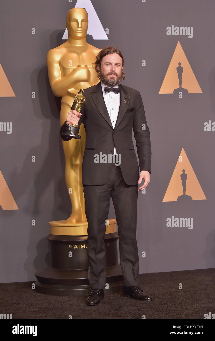 89th Annual Academy Awards Press Room Featuring: Casey Affleck Where ...