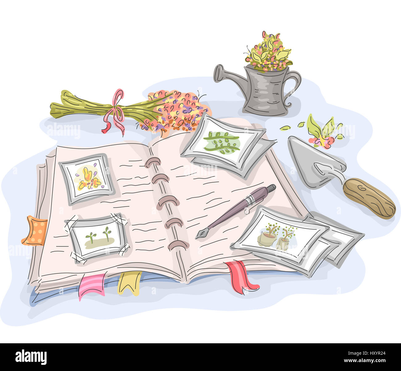 Gardening notes Cut Out Stock Images & Pictures - Alamy