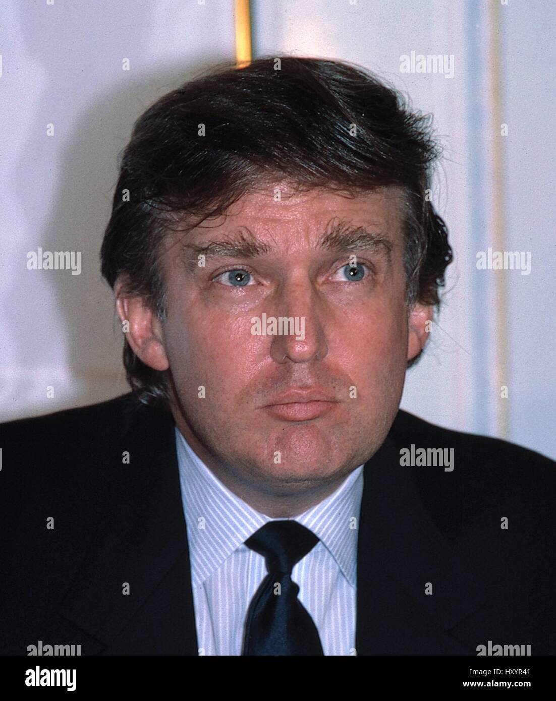 Donald Trump Holds a press conference for the Trump Shutter Launch at ...