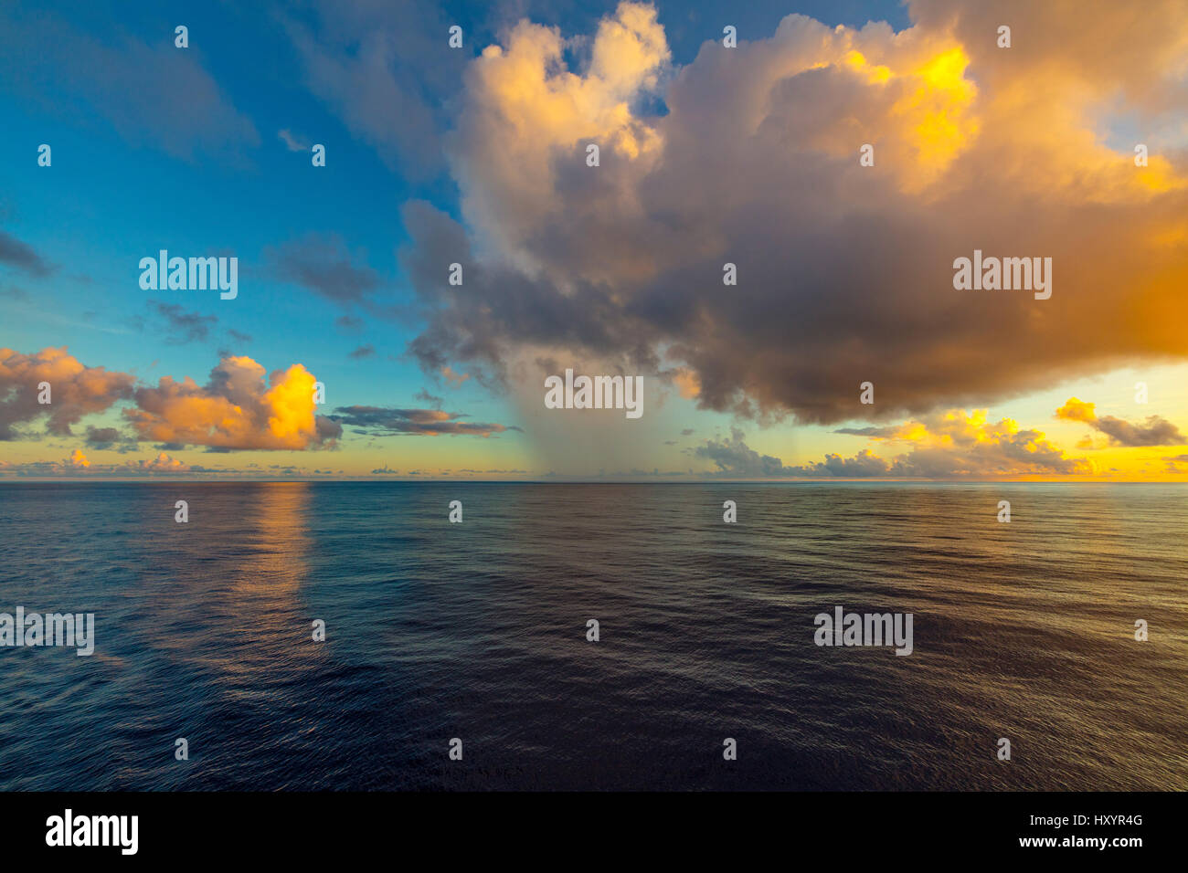 Sunrise, Moorea, French Polynesia Stock Photo - Alamy