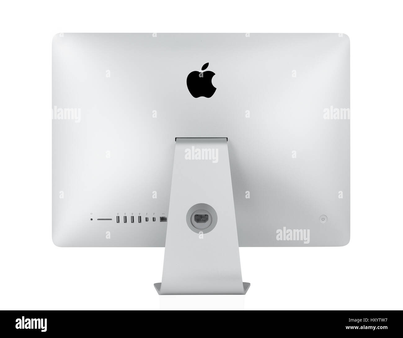 BANGKOK, THAILAND - November 22, 2015: Rear view image of new iMac 21.5 ...