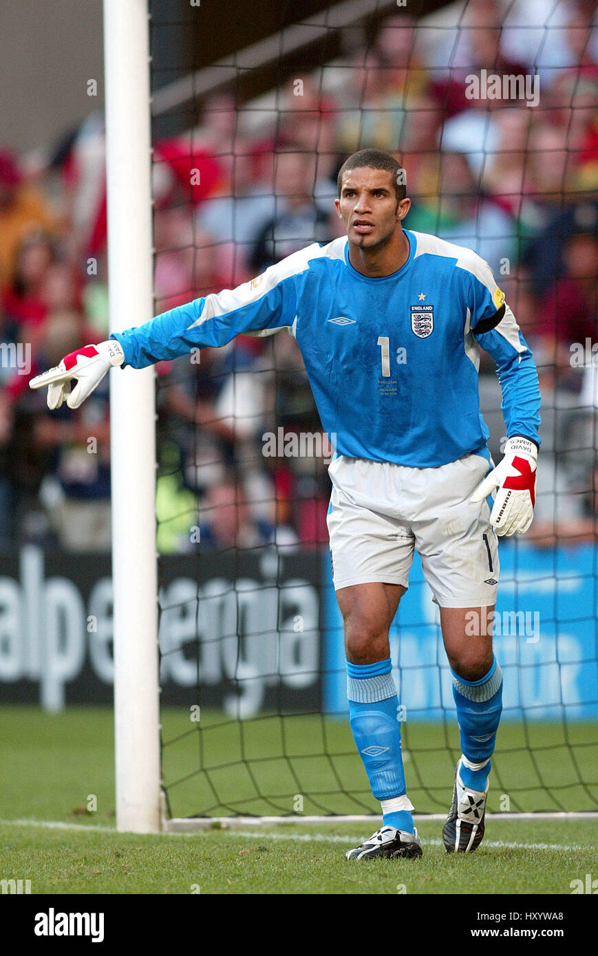 DAVID JAMES ENGLAND & MANCHESTER CITY FC LUZ STADIUM LISBON PORTUGAL 24 ...